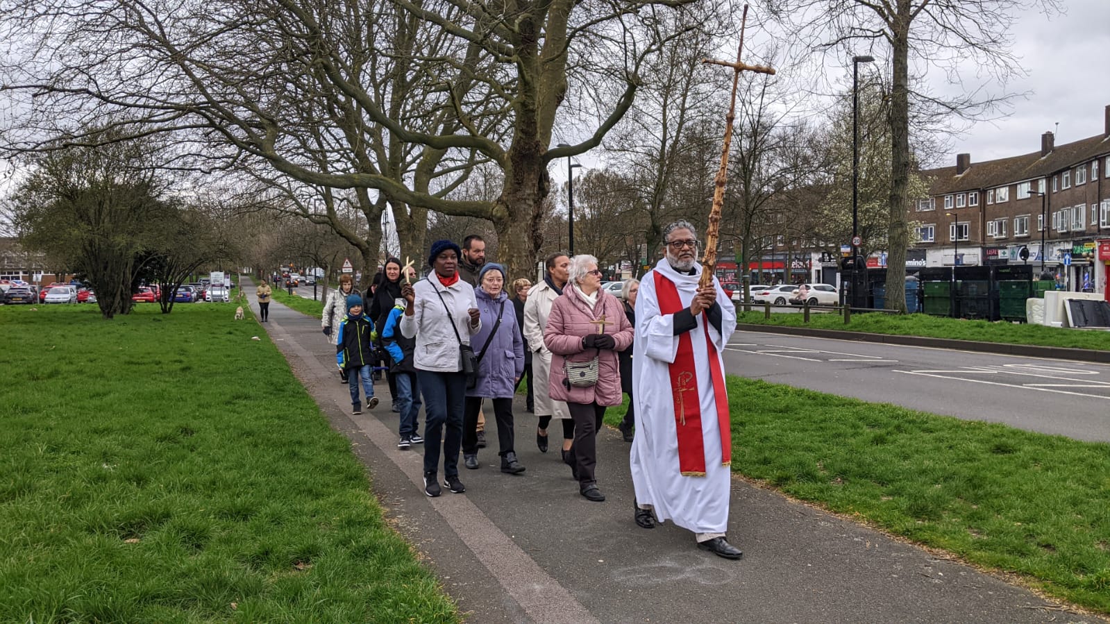 Palm Sunday walk (8) - St Edward King and Confessor Church New Addington